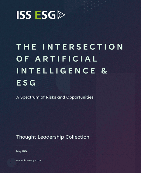 The Intersection of Artificial Intelligence & ESG | ISS